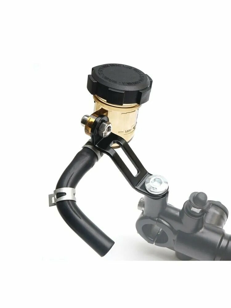 Тормозной бак серый для мотоцикла, мопеда, скутера бачка тормозной жидкости