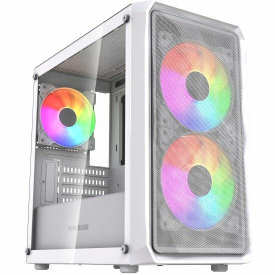 Корпус Powercase Mistral Micro A3W ARGB V2, белый (CMMAW-A3-V2)