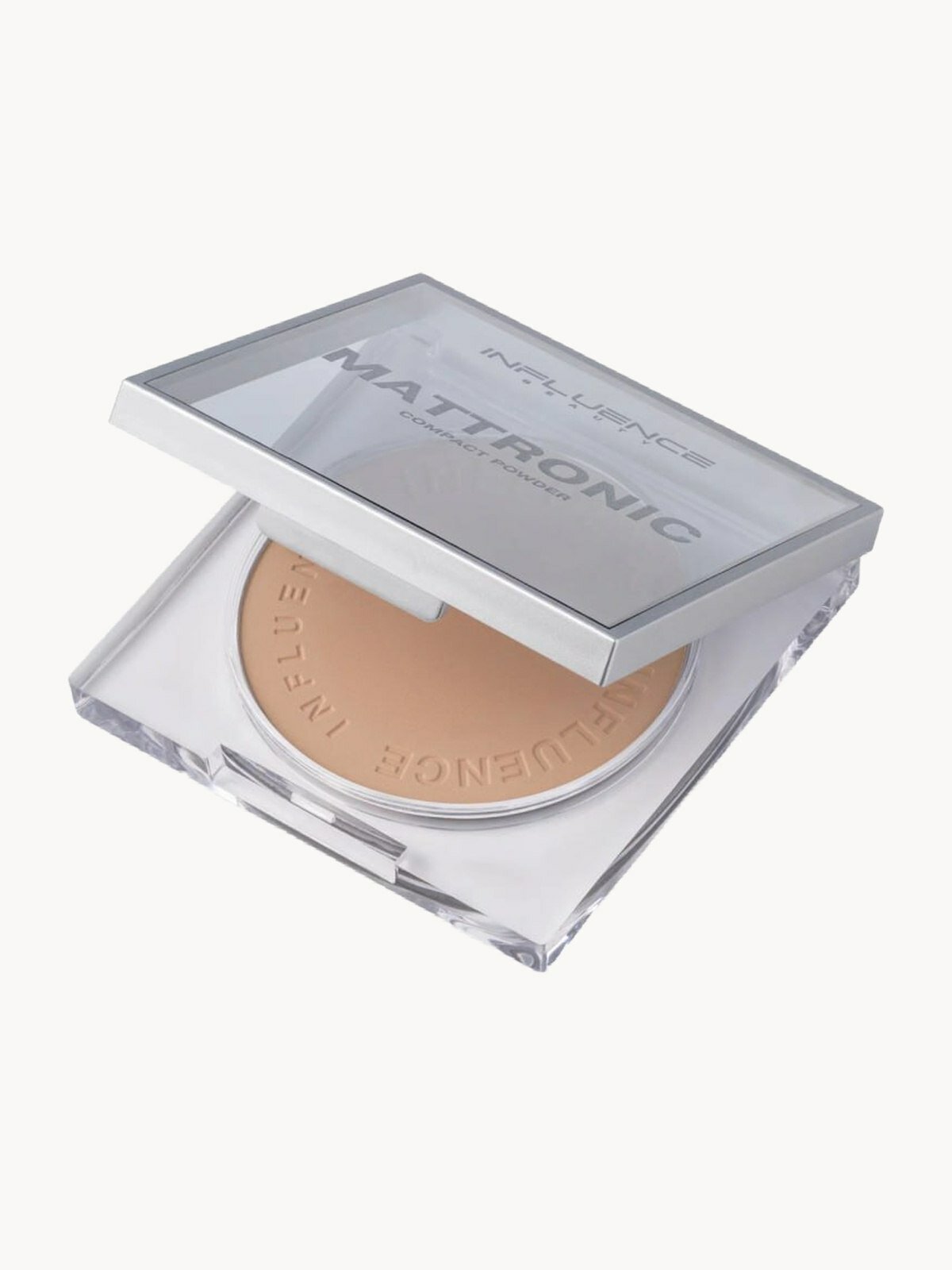 Пудра компактная INFLUENCE BEAUTY Mattronic, тон 04, темно-бежевый