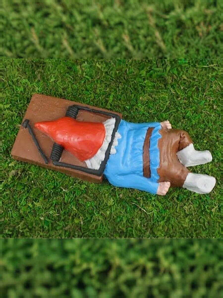 Статуэтка гномик прибит мышеловкой - Burglin Gnomes