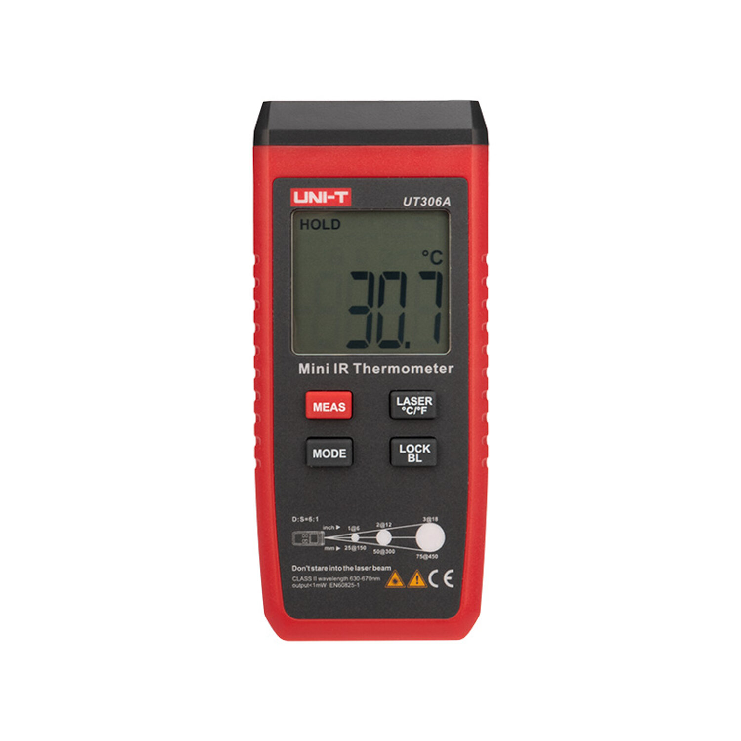 Пирометр карманный UNI-T UT306A, для бесконтактного измерения температуры