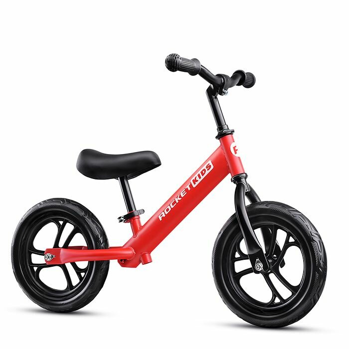 Беговел детский Oubaoloon 12", колеса EVA, цвет красный