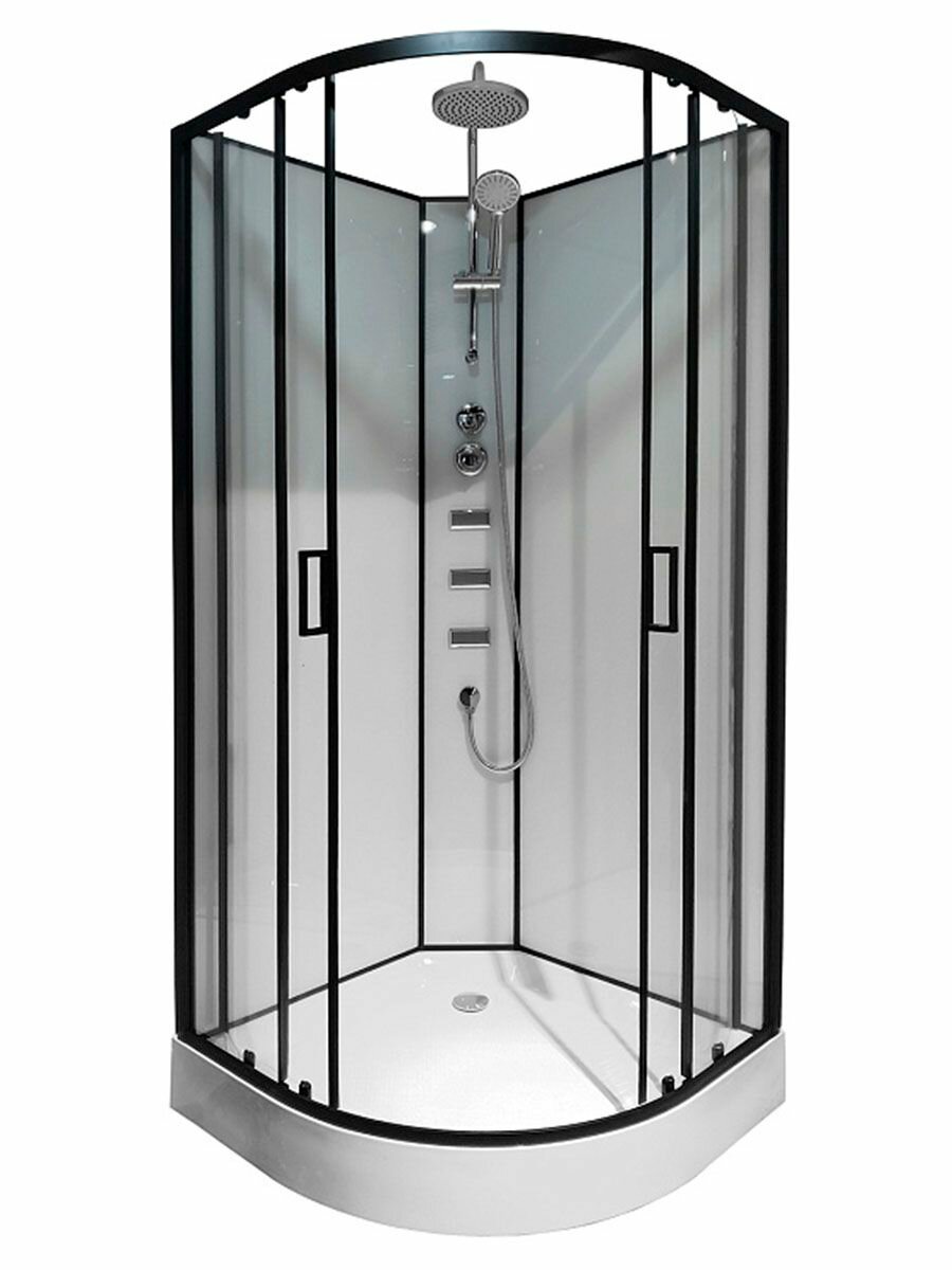 Душевая кабина 100х100 с низким поддоном Loranto Neo CS-21811-100