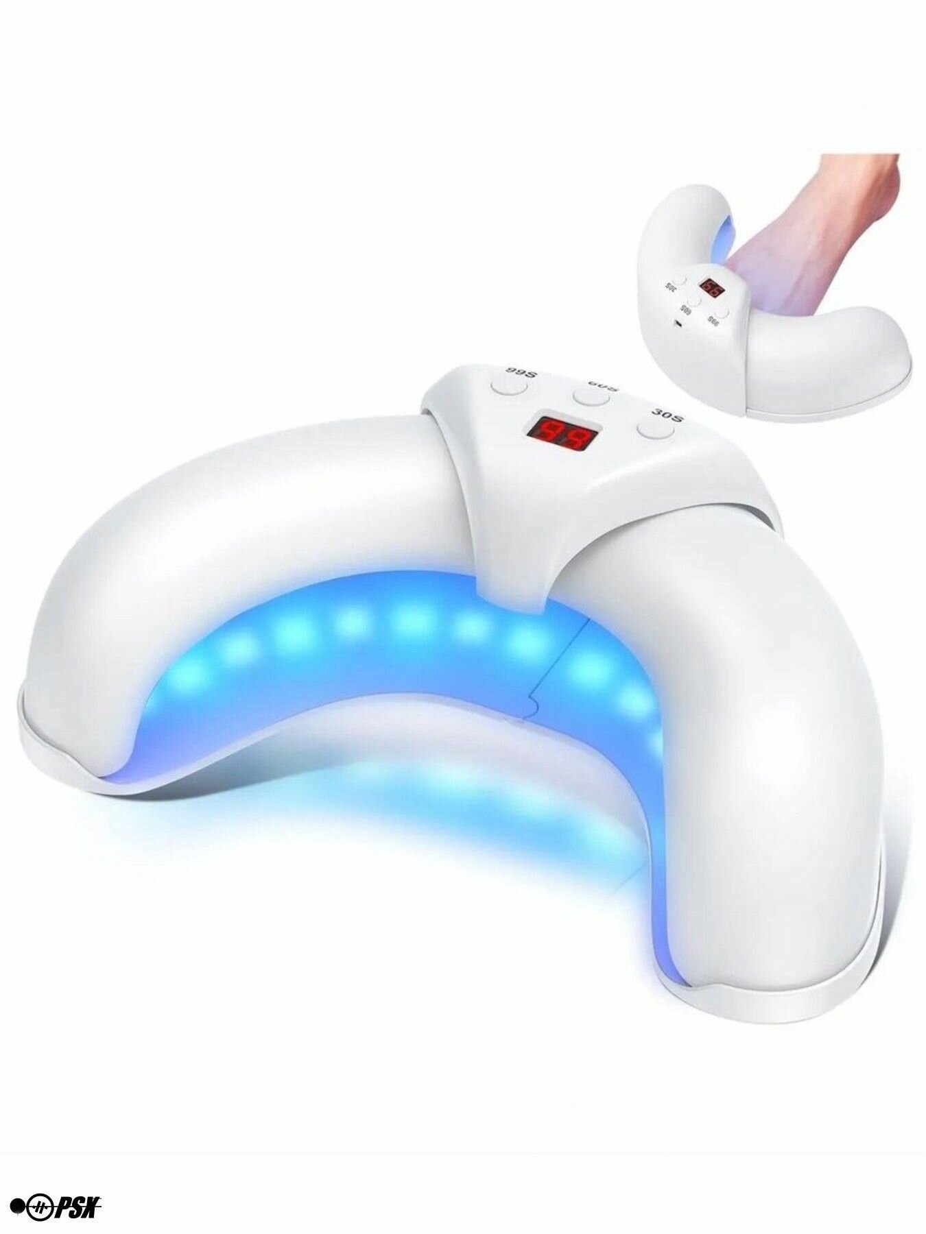 Эксклюзивный аппарат для безопасного домашнего лечения онихомикоза на нескольких ногтях стоп, основанный на действии инфракрасного лазера.