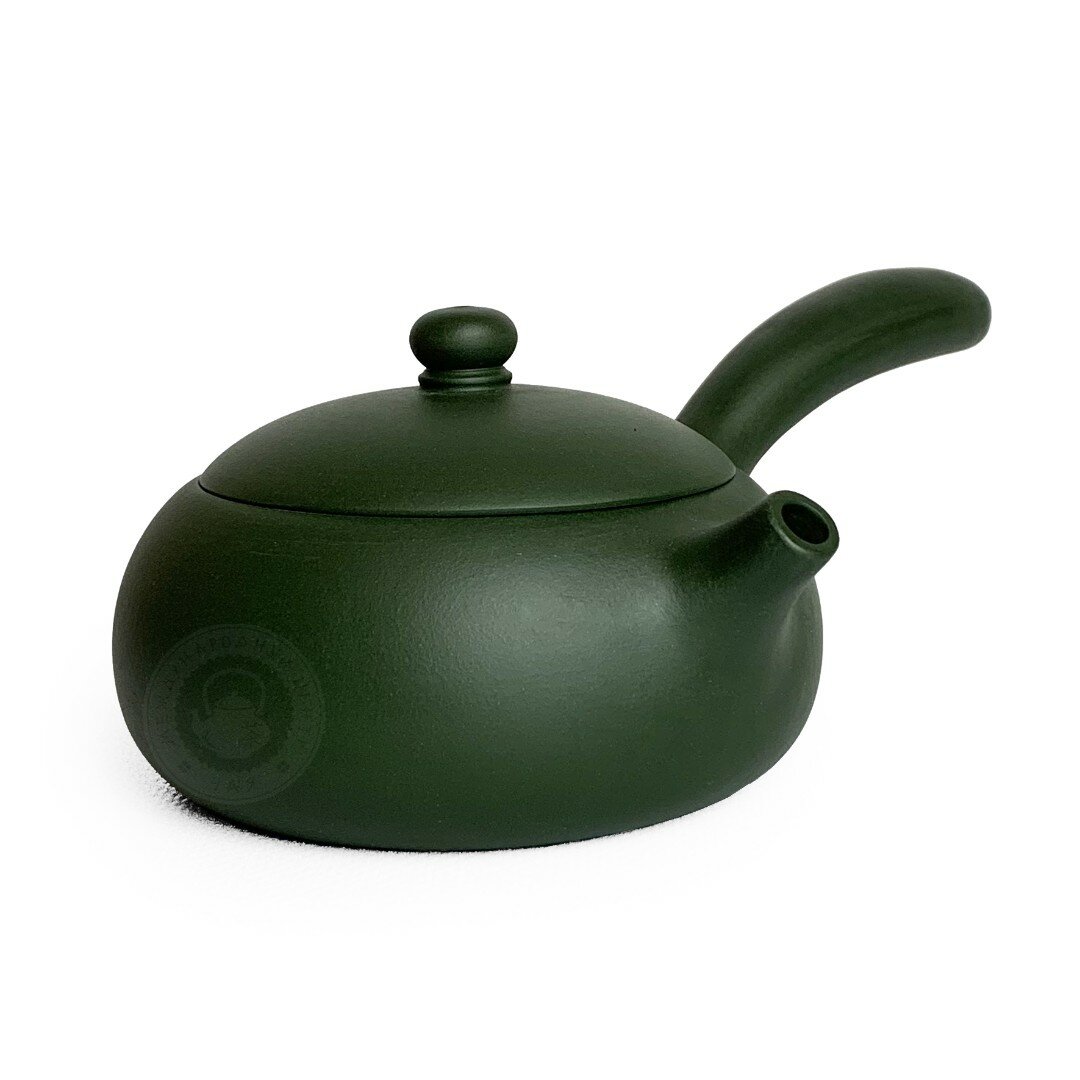 Чайник с боковой ручкой - Тау Си Ши, зелёная глина, 230 мл, Китай (ИТТ-263)