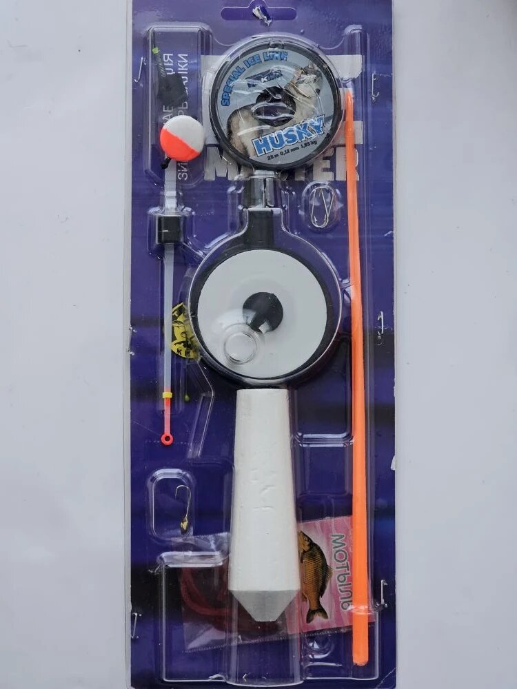 Набор для рыбалки ТРИ кита "Ice Master №4 Люкс", зимний, одноколенный, ABS-пластик