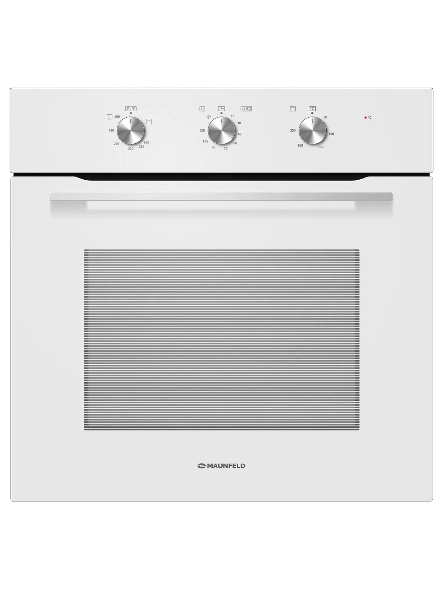 Духовой шкаф Maunfeld MOGS703W, белый, эмаль легкой чистки, 70 л, газовый, 3 программы