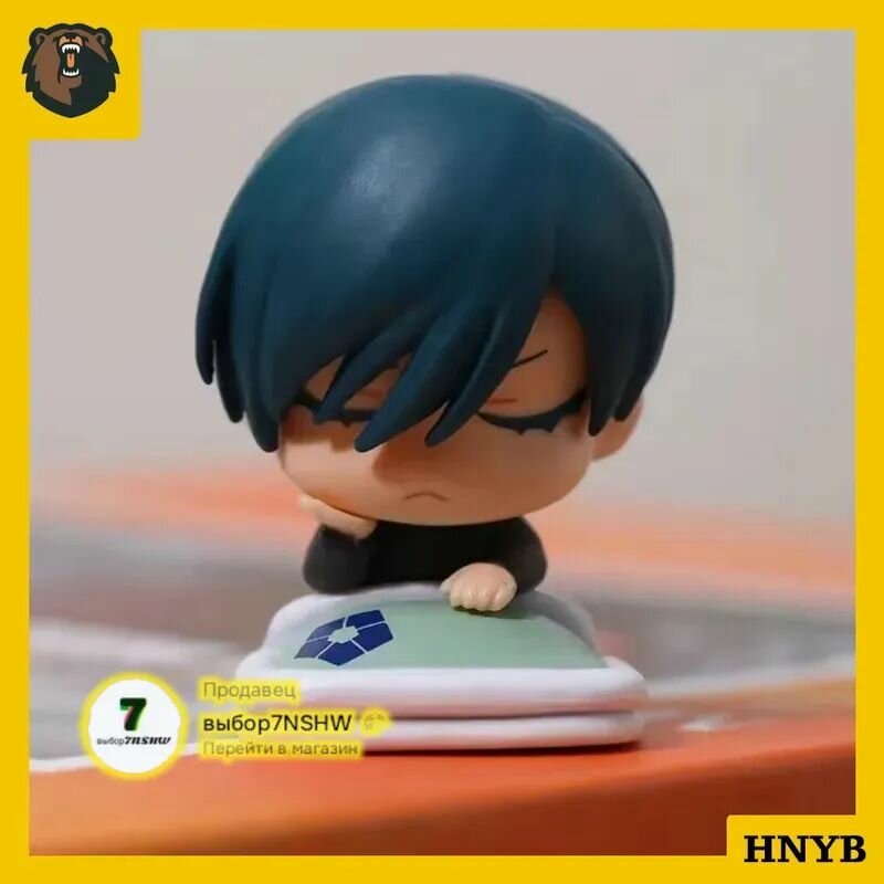 Фигурка Синяя тюрьма Рин Итоси / Blue Lock Rin Itoshi (4 см) Гача Подарки для болельщиков