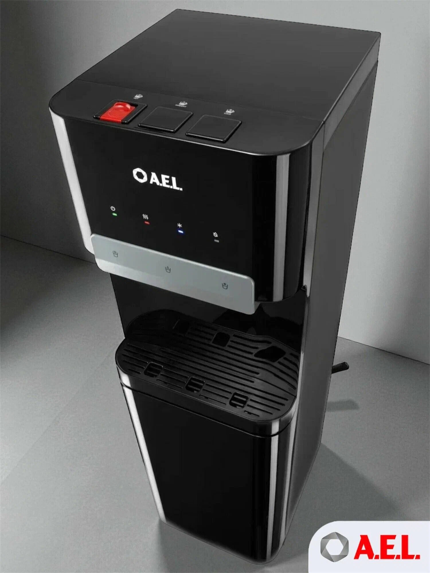A.E.L. LD-827a black. Гарантия 12мес. Кулер для воды с нижней загрузкой.