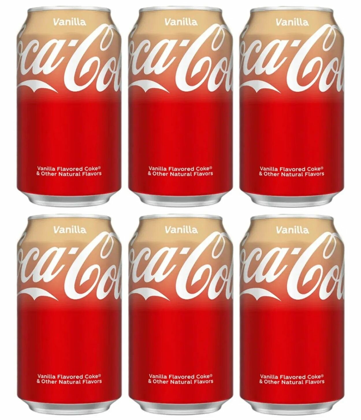 Coca-Cola Vanilla со вкусом ванили (США), 355 мл (6 шт)
