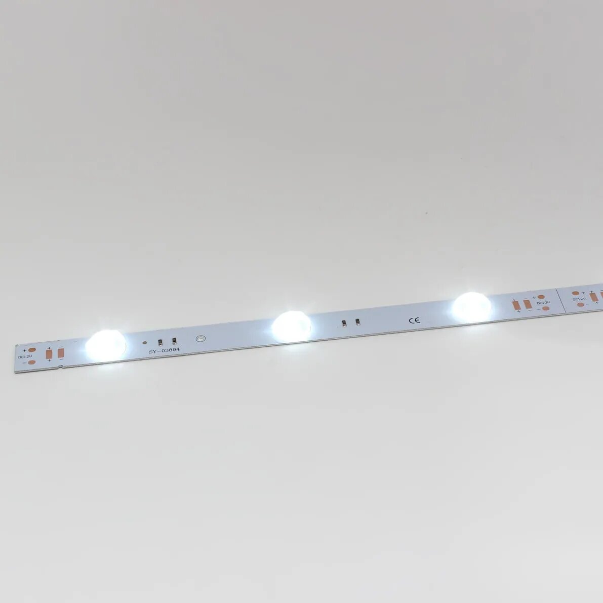 Светодиодная линейка линзованная 2835, 12 led, G107 (12V, 12W, white)