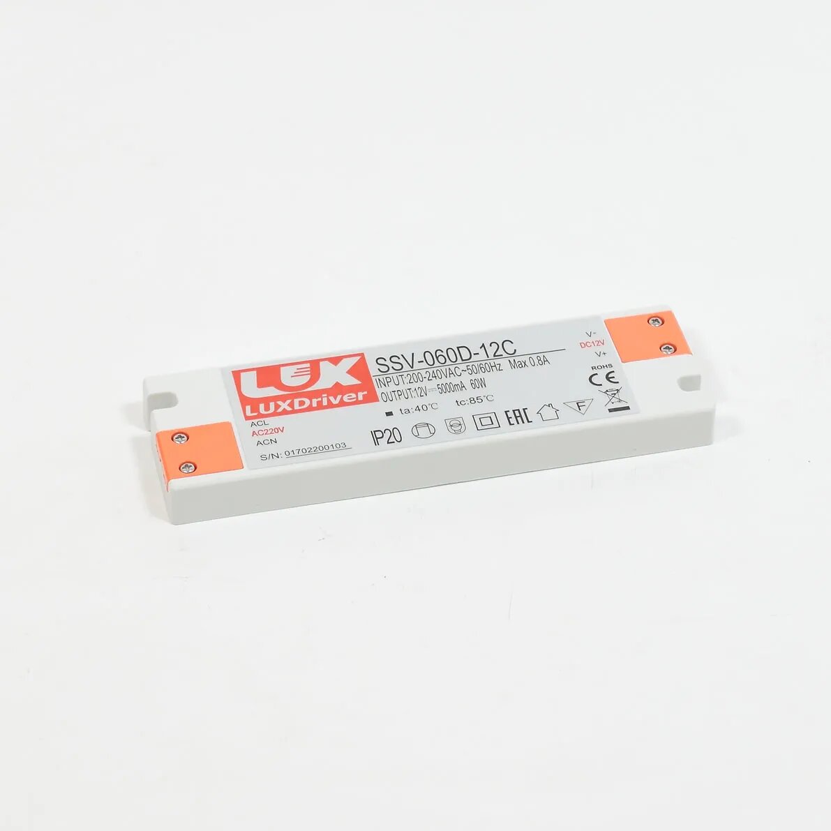 Блок питания SSV-060D-12C (12V, 60W, 5А)