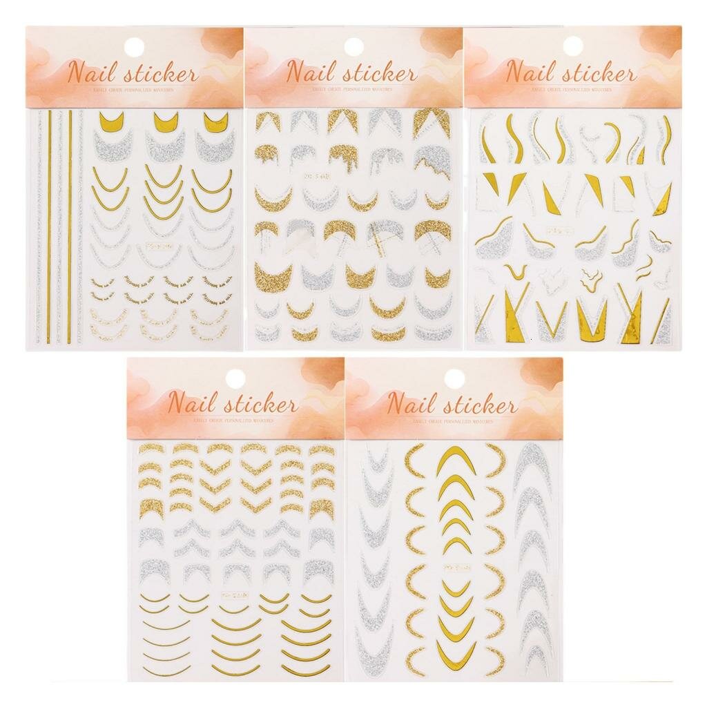 Французские наклейки для ногтевого дизайна