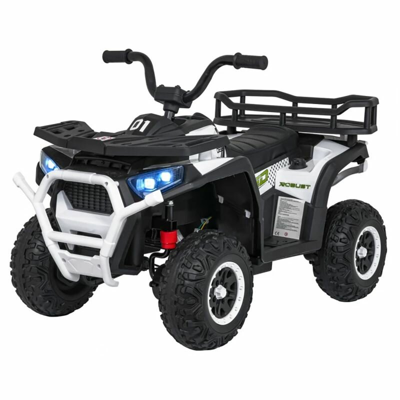 Квадроциклы и багги XMX Детский электромобиль квадроцикл X-Robust (белый, 24V, 4WD, пульт, EVA) - XMX651-24V-4WD-WHITE