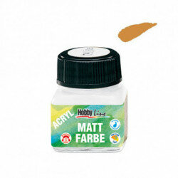 Краска акриловая матовая Hobby Line, охра, 20 мл