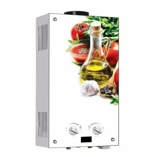 Газовая колонка VIVAT GLS 20-10 W NG с рисунком Итальянский натюрморт