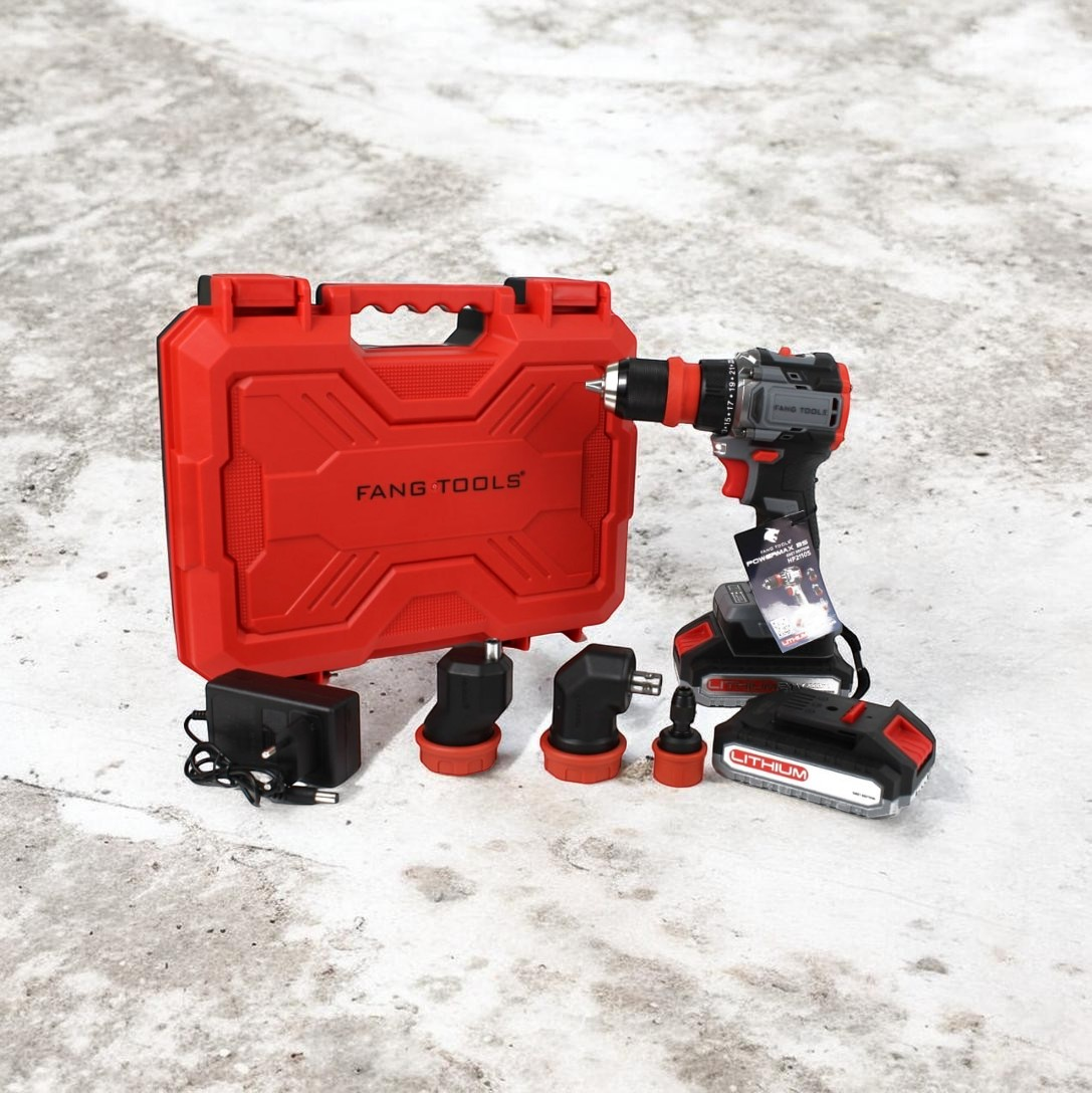 Шуруповерт Fang Tools HP2110S, бесщеточный, 2 аккумулятора, в кейсе