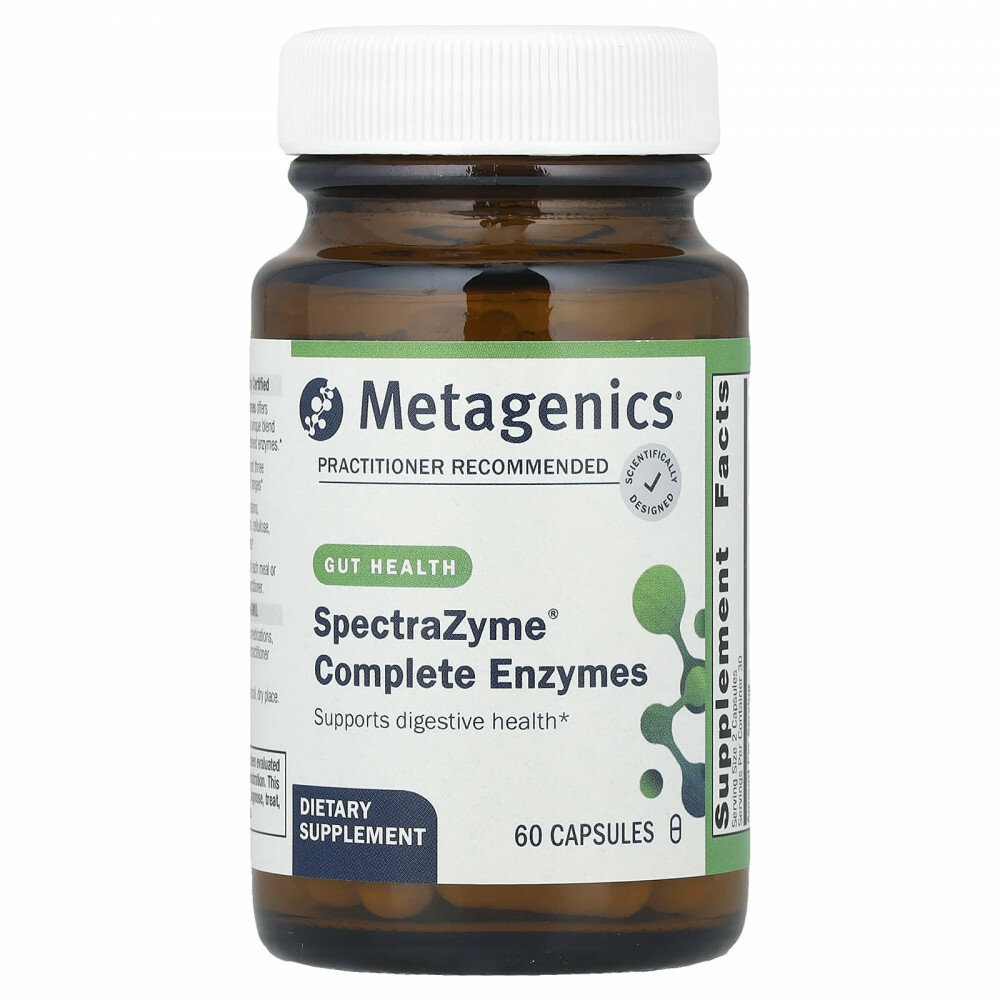 Metagenics, Комплексные ферменты SpectraZyme®, 60 капсул