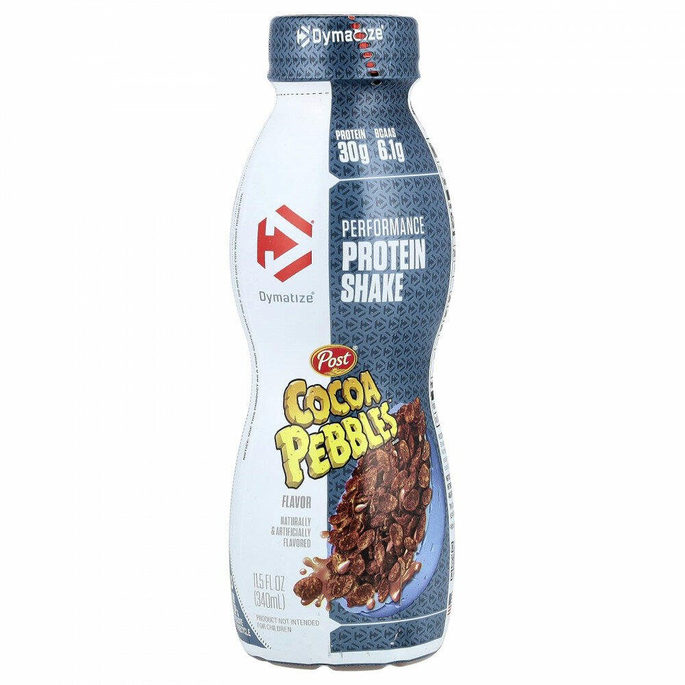 Dymatize, протеиновый коктейль для повышения эффективности, Cocoa Pebbles™, 340 мл (11,5 жидк. унции)