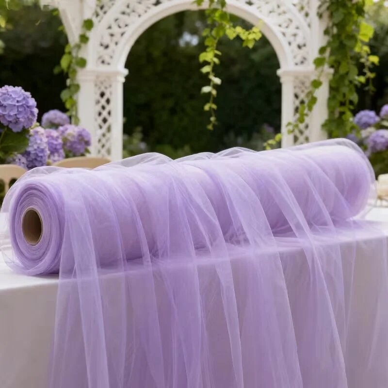 Белый тюль 100% полиэстер 160см 160cm by 2Yards, lavender