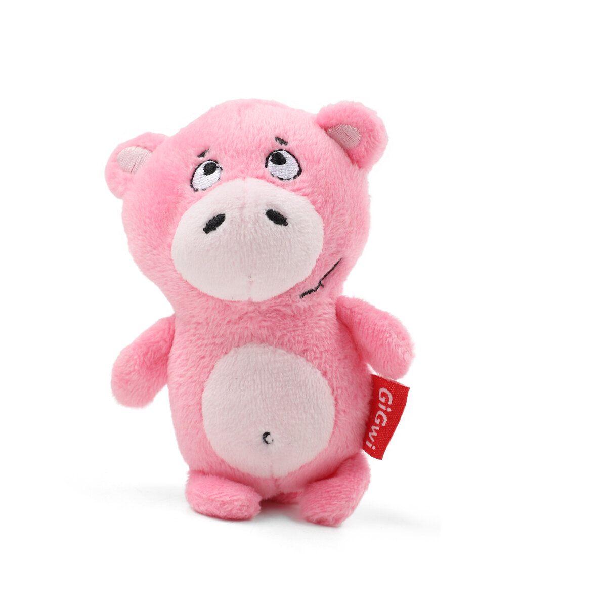 Игрушка для собак мягкая "Поросёнок с пищалкой", 11см, GiGwi