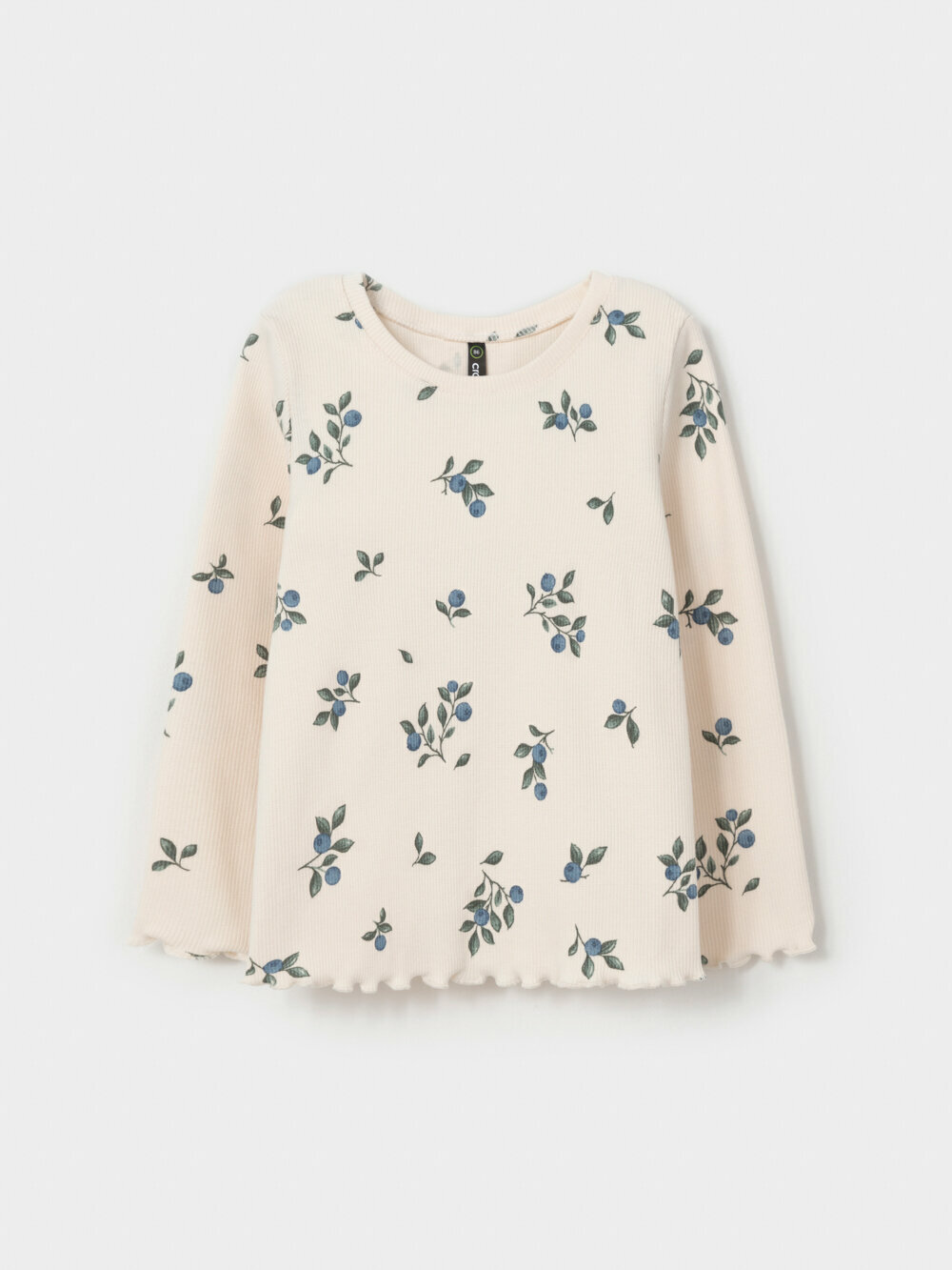 Лонгслив crockid эластичный с принтом для малышей