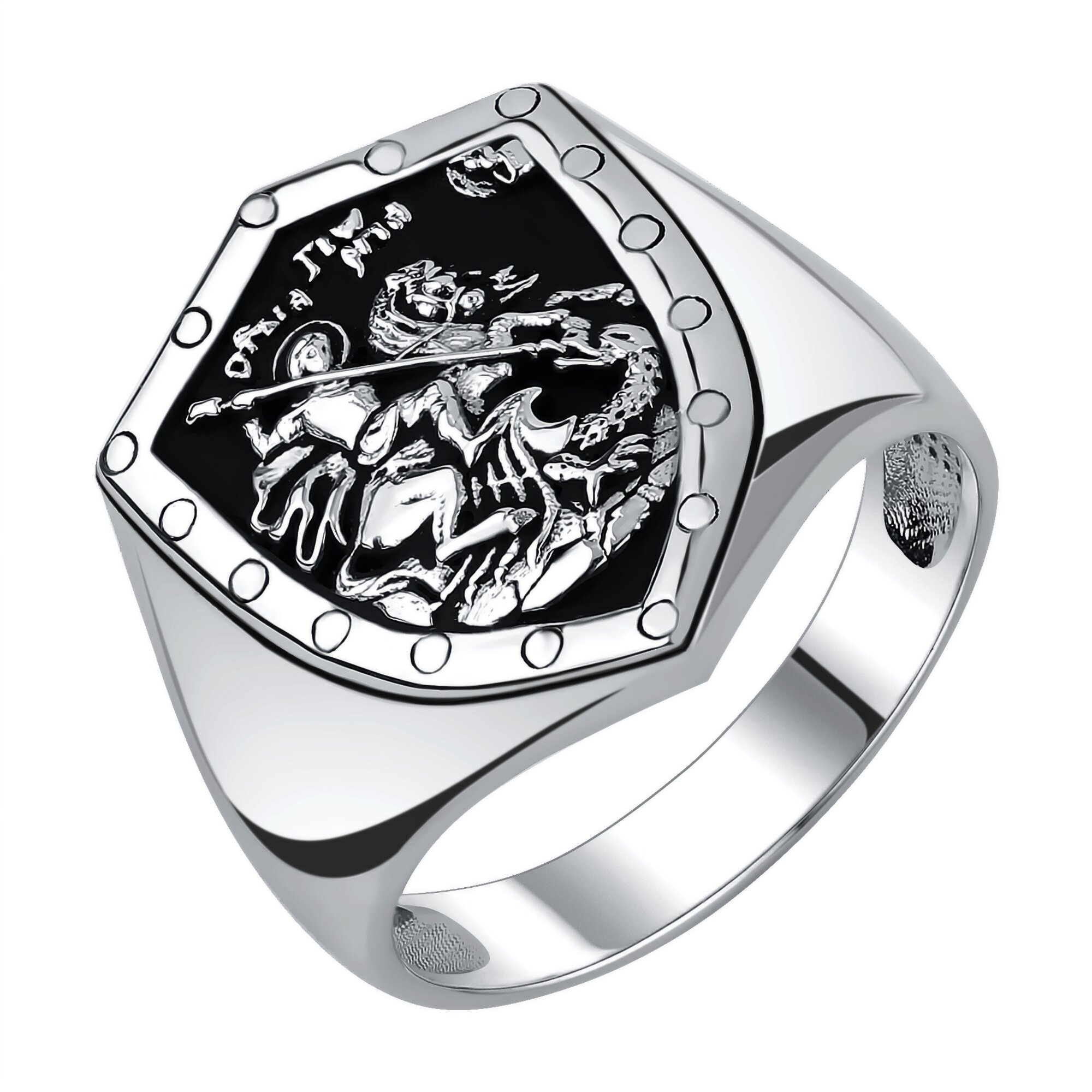 Кольцо, серебро, 925 проба, родирование