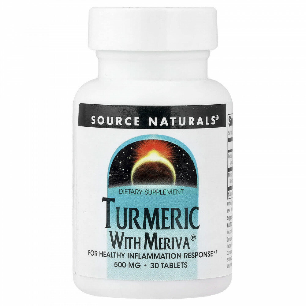 Source Naturals, куркума с Meriva®, 30 таблеток