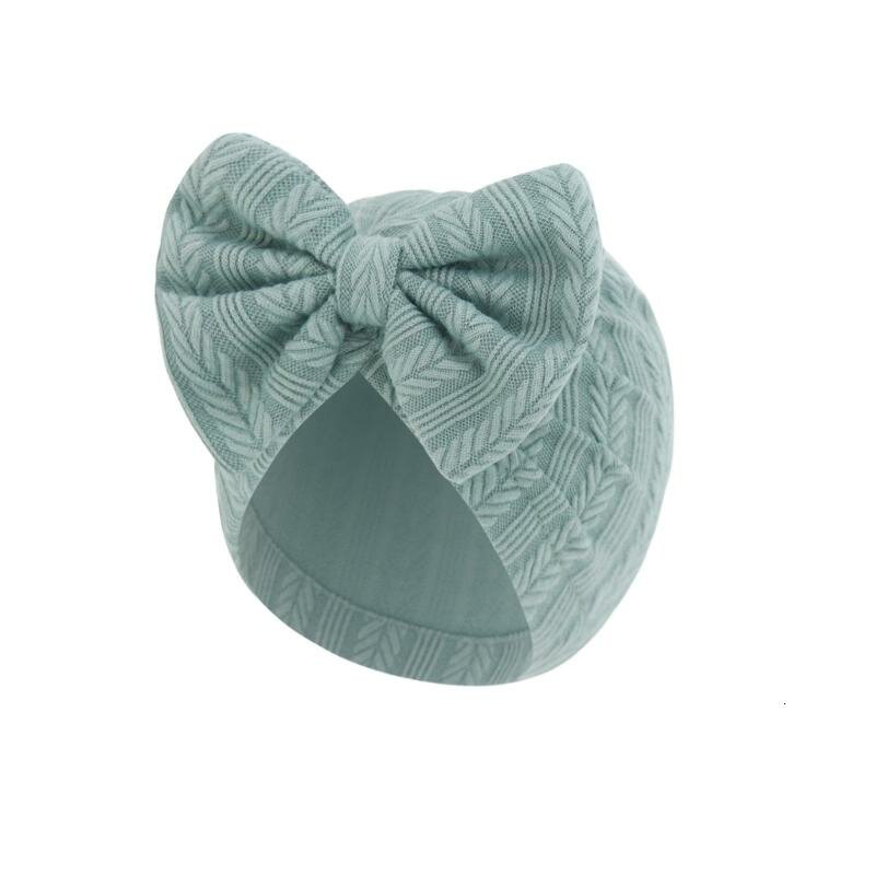 Детская бун-шапочка-тюрбан, Дымчато-зеленый