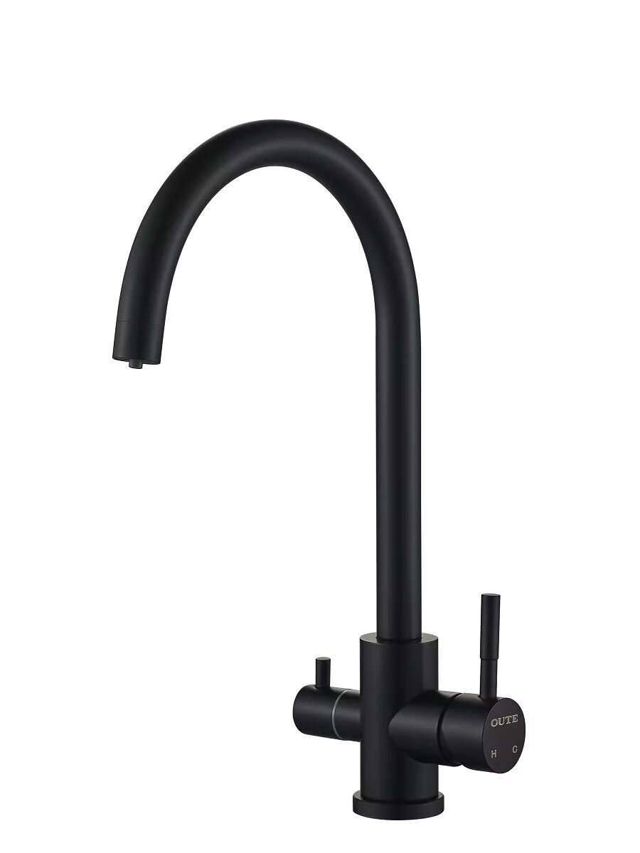 Смеситель для кухни OUTE 360 мм, черный матовый