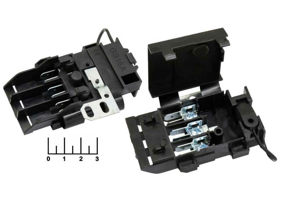 Колодка клеммная для электроплиты Gefest/Gorenje 400V 16A GB16A (7009)