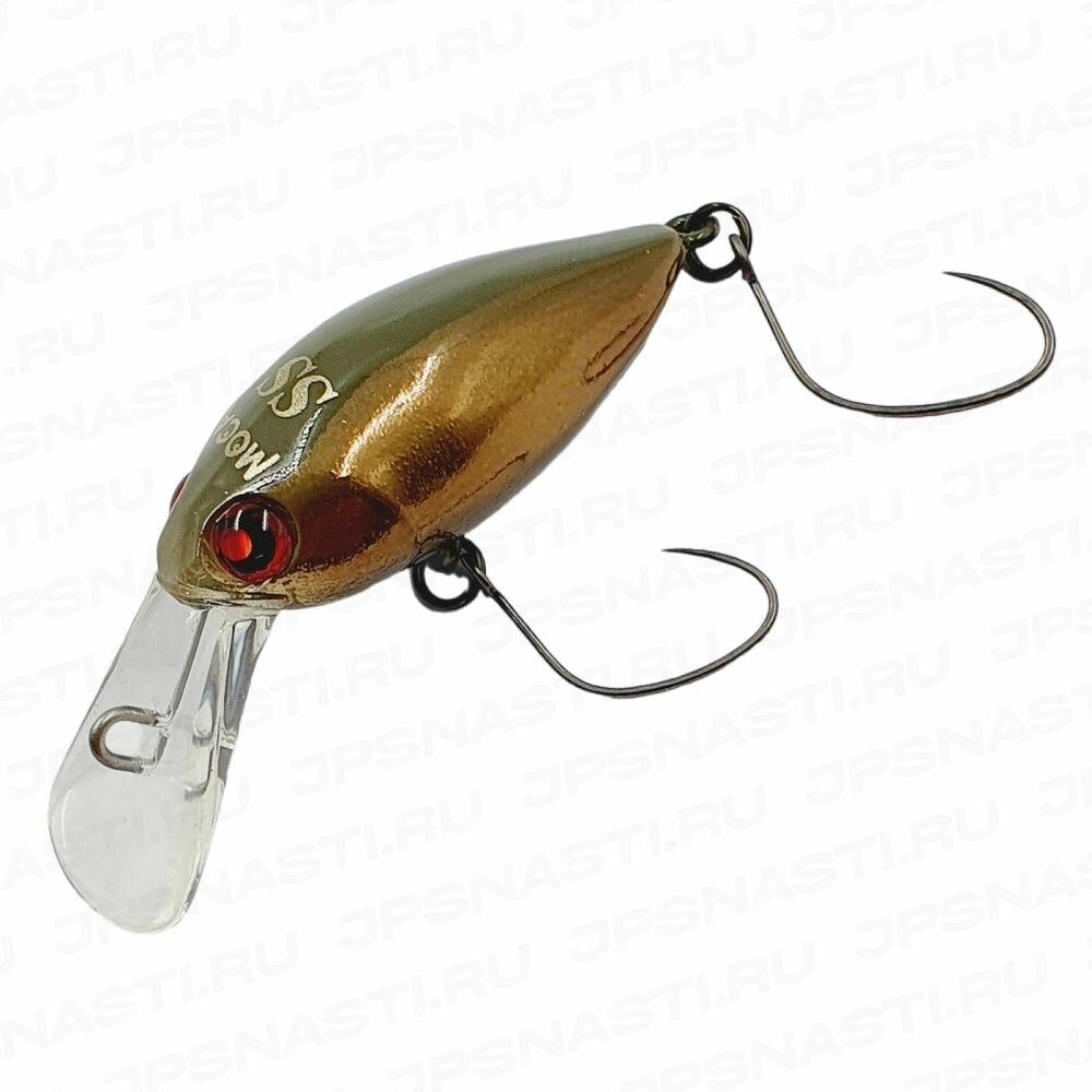 Японский воблер на форель Rodio Craft Moca 2 Hooks DR SS (Rattle), 2.4 г, #17 Glitter / Форелевые приманки для рыбалки / Воблер Мока