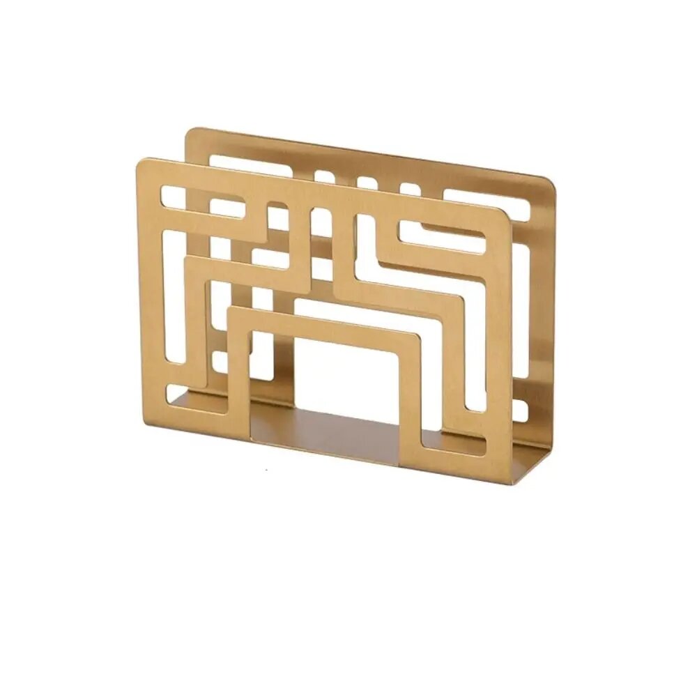 Держатель для салфеток золотистый, gold-style 1
