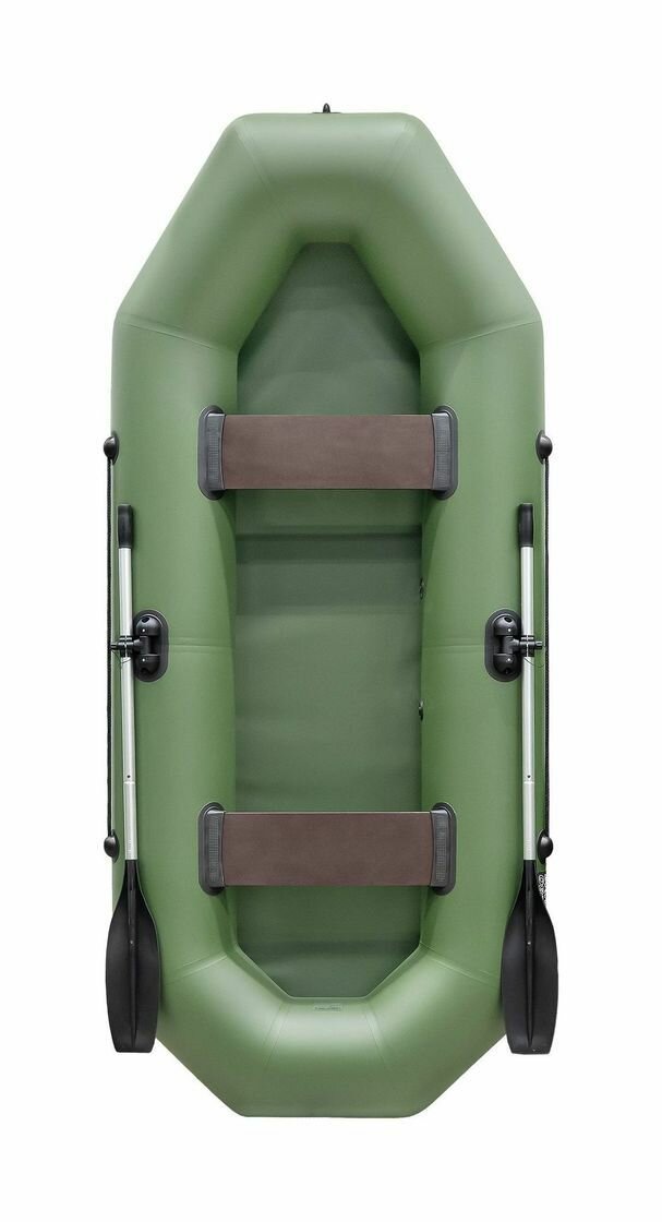 Надувная лодка ПВХ, аква-оптима 280, зеленый