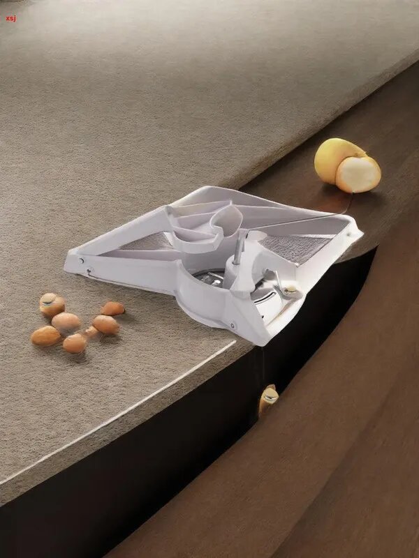 Терка роторная высокопроизводительная с 5 насадками из нержавеющей стали для овощей, фруктов, сыра