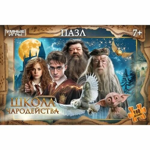 Пазлы Симбат "Умные игры", Школа чародейства, 160 деталей