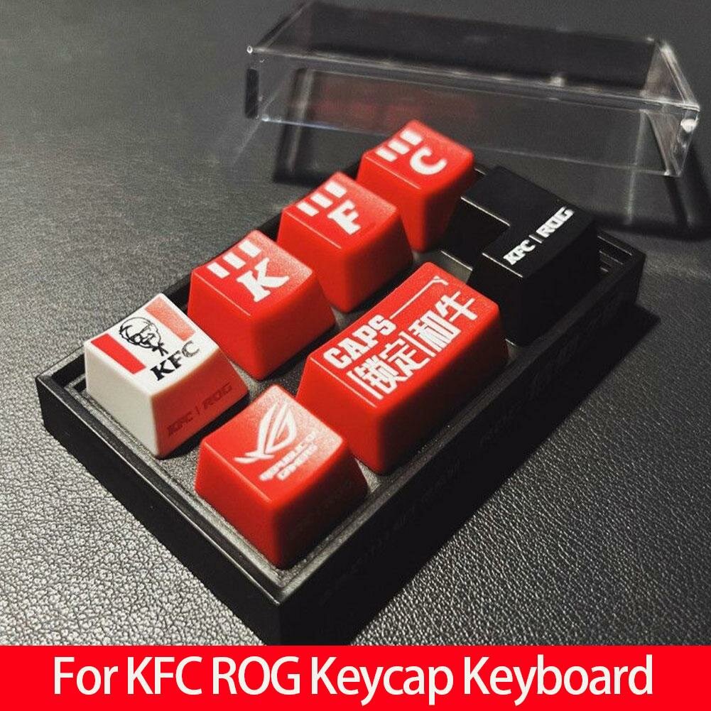 Набор из 6 кастомных кейкапов ROG x KFC для механической клавиатуры