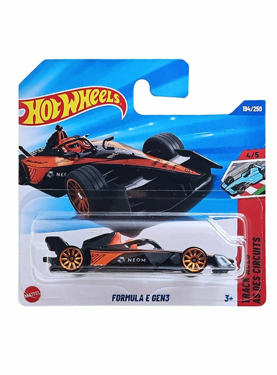 HYY56 Hot Wheels машинка металлическая игрушка коллекционная масштабная модель Formula E Gen3 кейс 2025