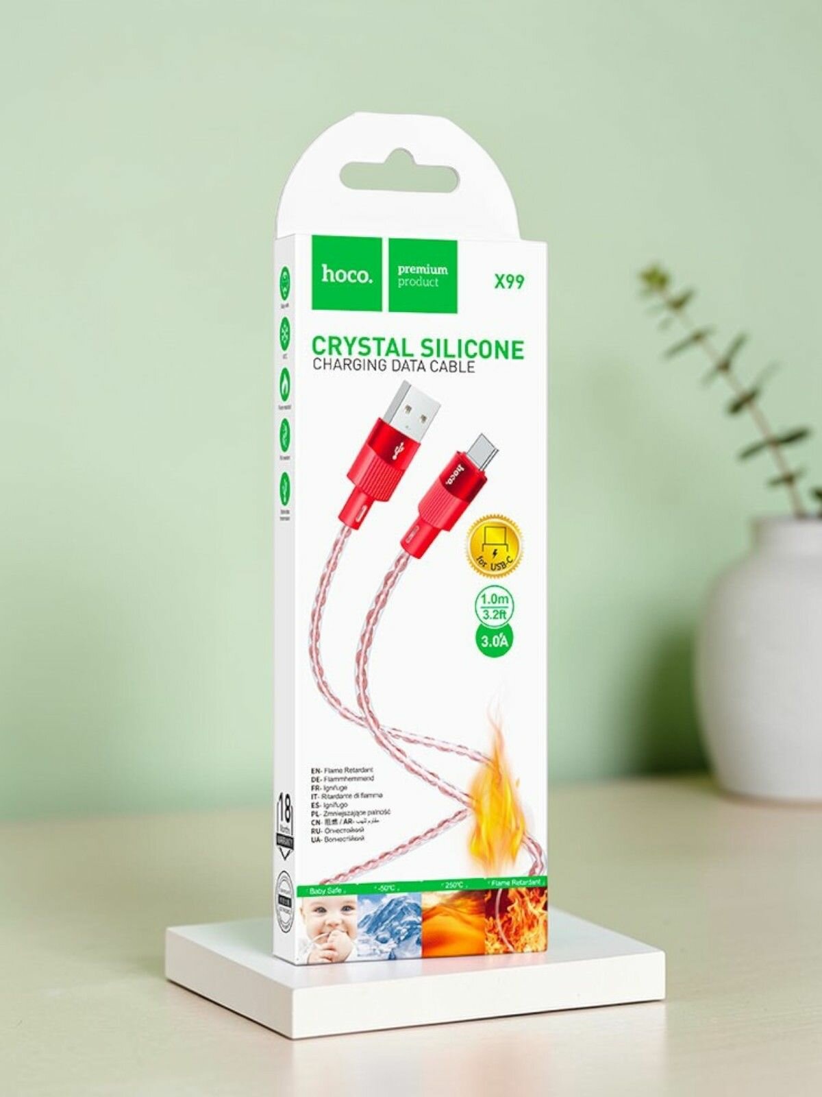 Кабель зарядки и передачи данных hoco X99 USB to Type-C