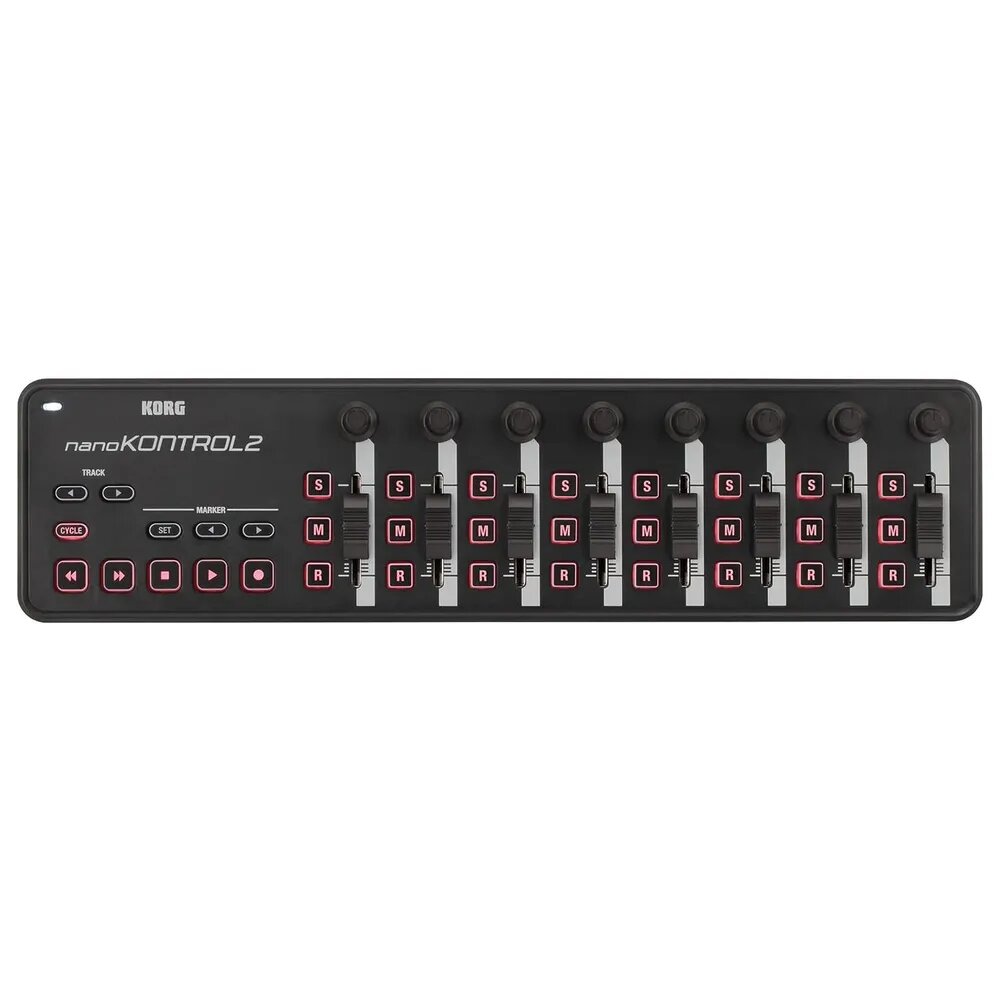 KORG Nanokontrol2-BK миди-контроллер черный Портативный USB-MIDI контроллер, 8 фейдеров