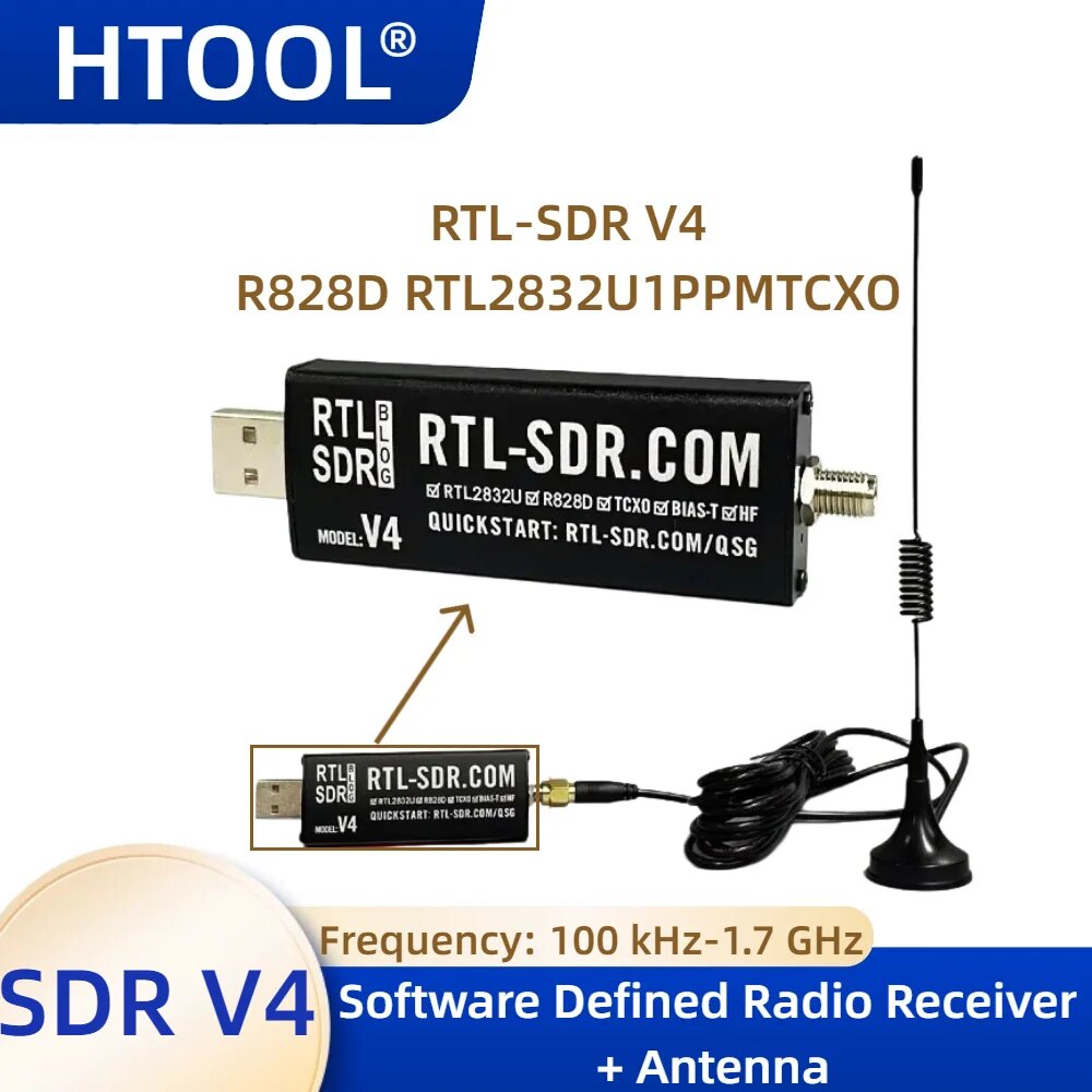 Радиоприемник SDR V4 HTOOL RTL-SDR