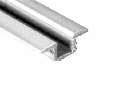 Направляющий ходовой профиль для шкафа-купе 1500мм, врезной, цвет белый, комплект 2 шт.