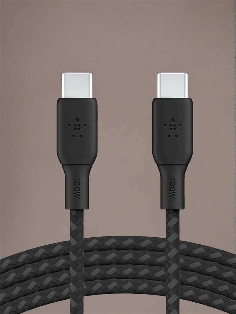 Belkin Кабель для зарядки Belkin BoostCharge 100W PD USB-C - USB-C Cable CAB014BT2MBK 2 метра, черный