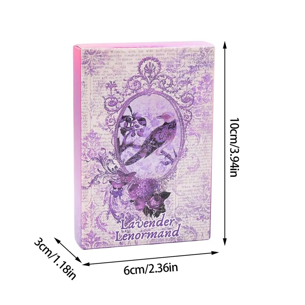 Лаванда Ленорман Игровые Карты Таро Колоды Таро Красивый Узор Таинственные Карты Для Гадания G