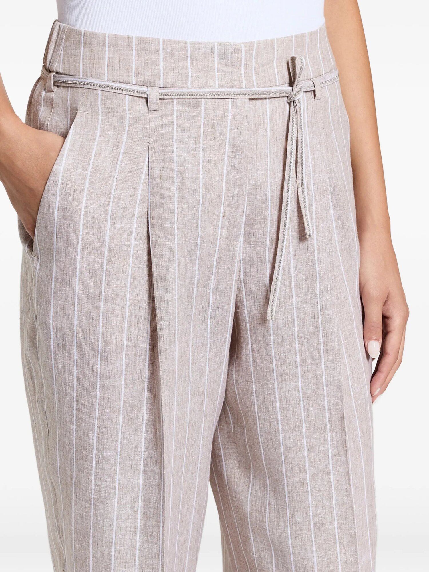 Брюки PESERICO Striped-pattern trousers, размер 44 — фото 1