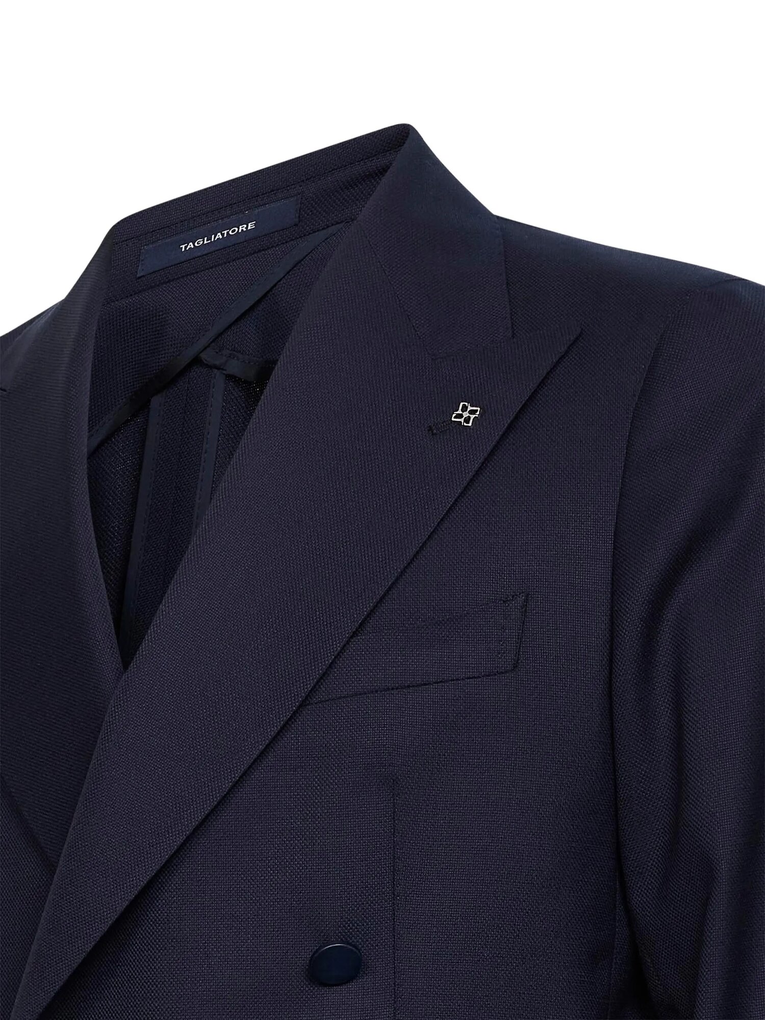 Куртка Tagliatore Double-breasted peak lapel jacket, размер 52, blue — фото 1