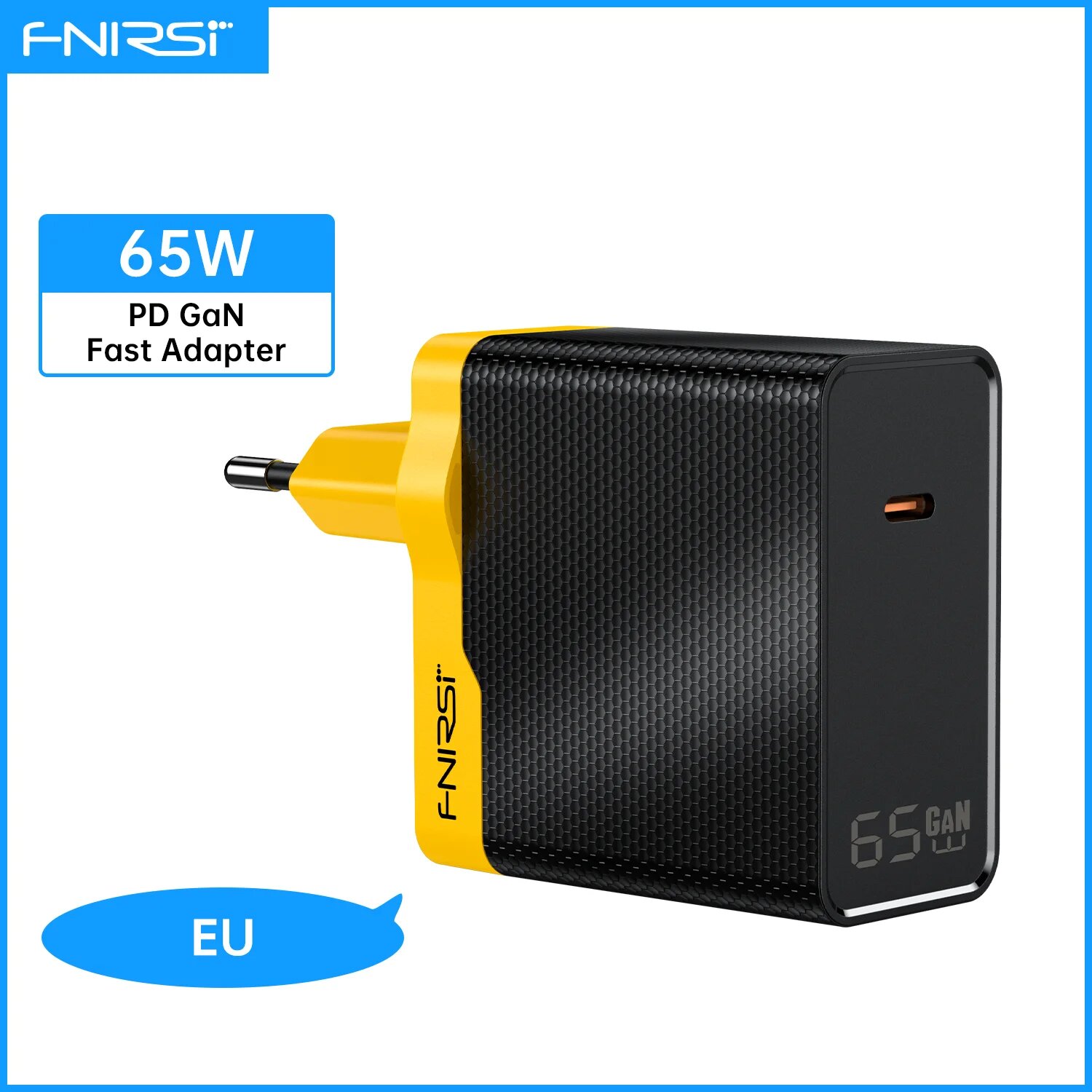 FNIRSI 65W PD GaN адаптер питания EU
