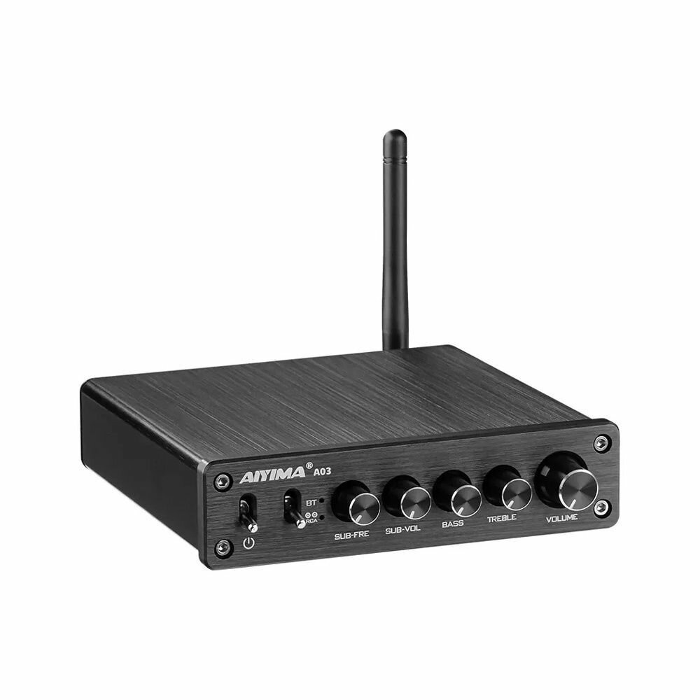 2.1 Усилитель для колонок AIYIMA A03 Bluetooth 50 Вт с блоком питания