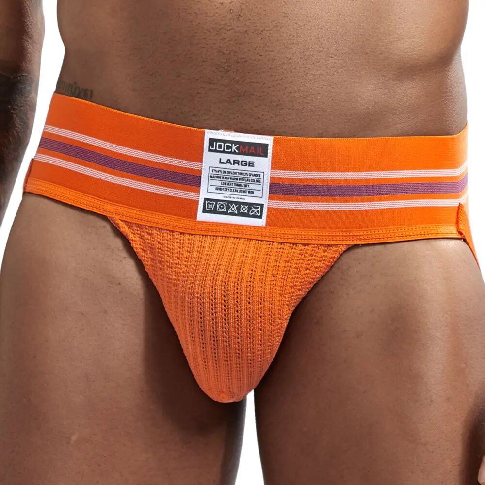 Мужские трусы-слип JOCKMAIL оранжевые, размер M