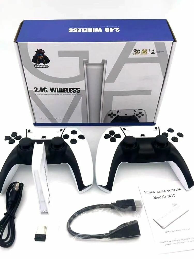 Домашняя Игровая Консоль M15 PSP Mini, Беспроводной U-Box 2.4G, Высокое Разрешение 4K HDMI